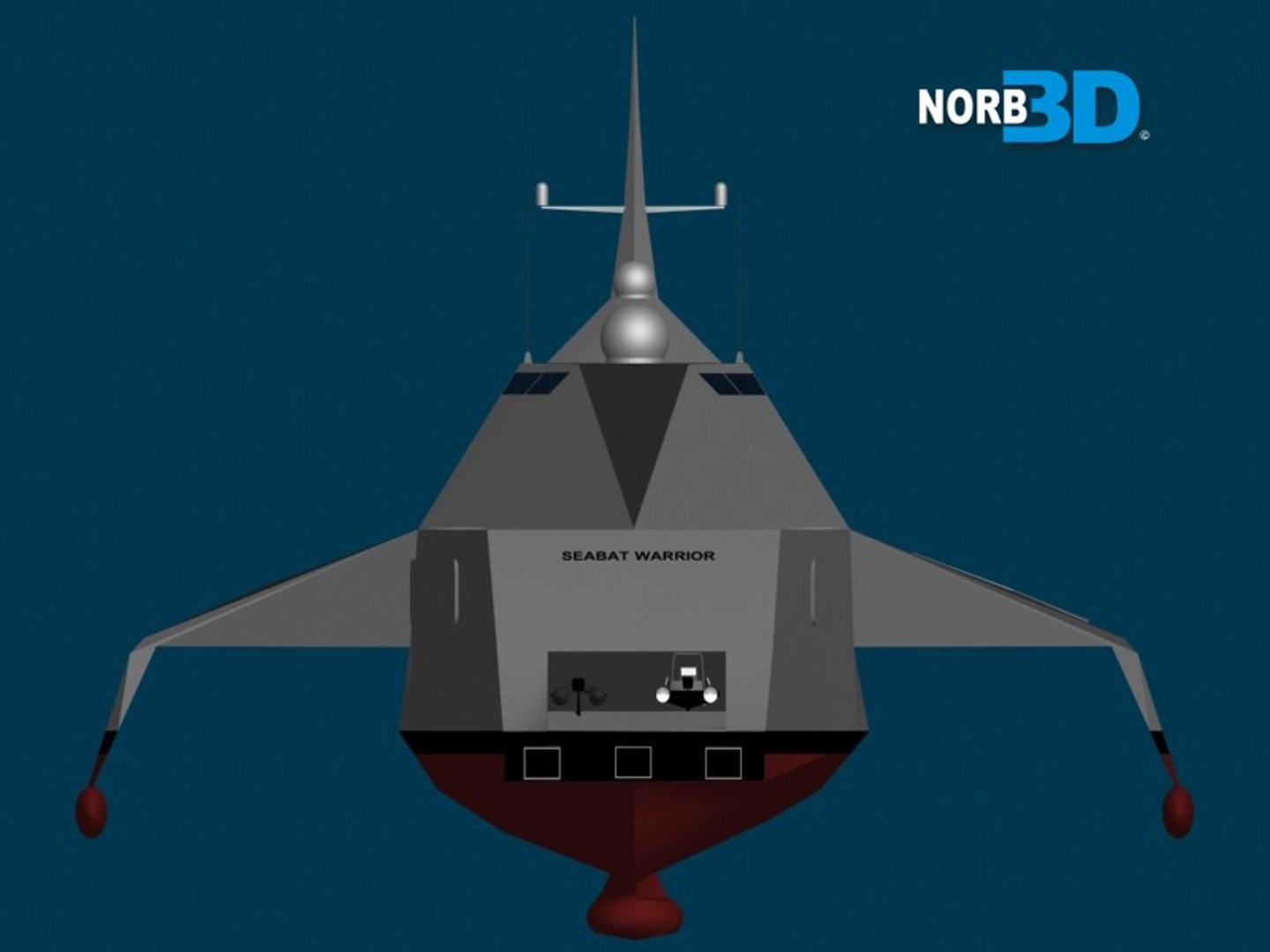 3d Model Stealth Frigate