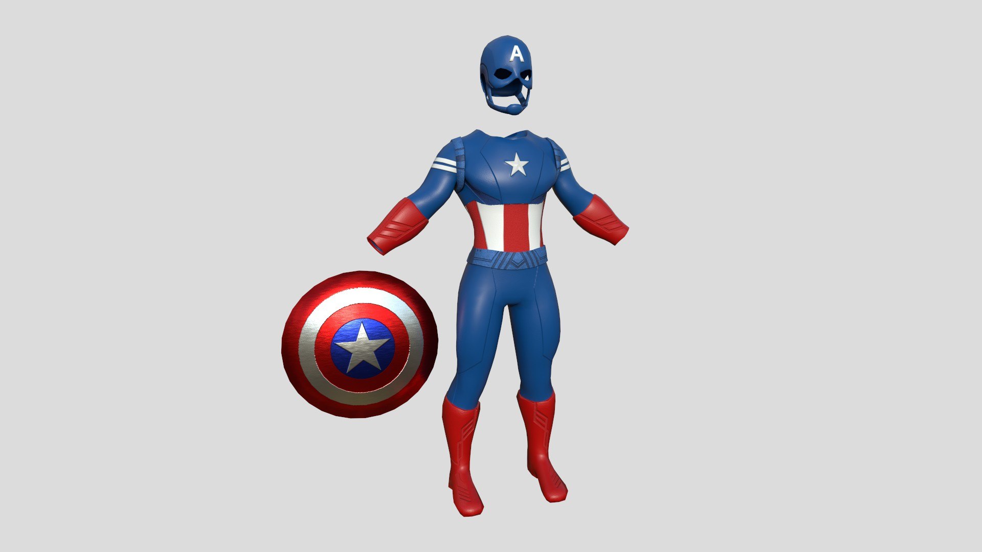 Captain America Outfit 04 - Character Design Fashion 3D - TurboSquid ...