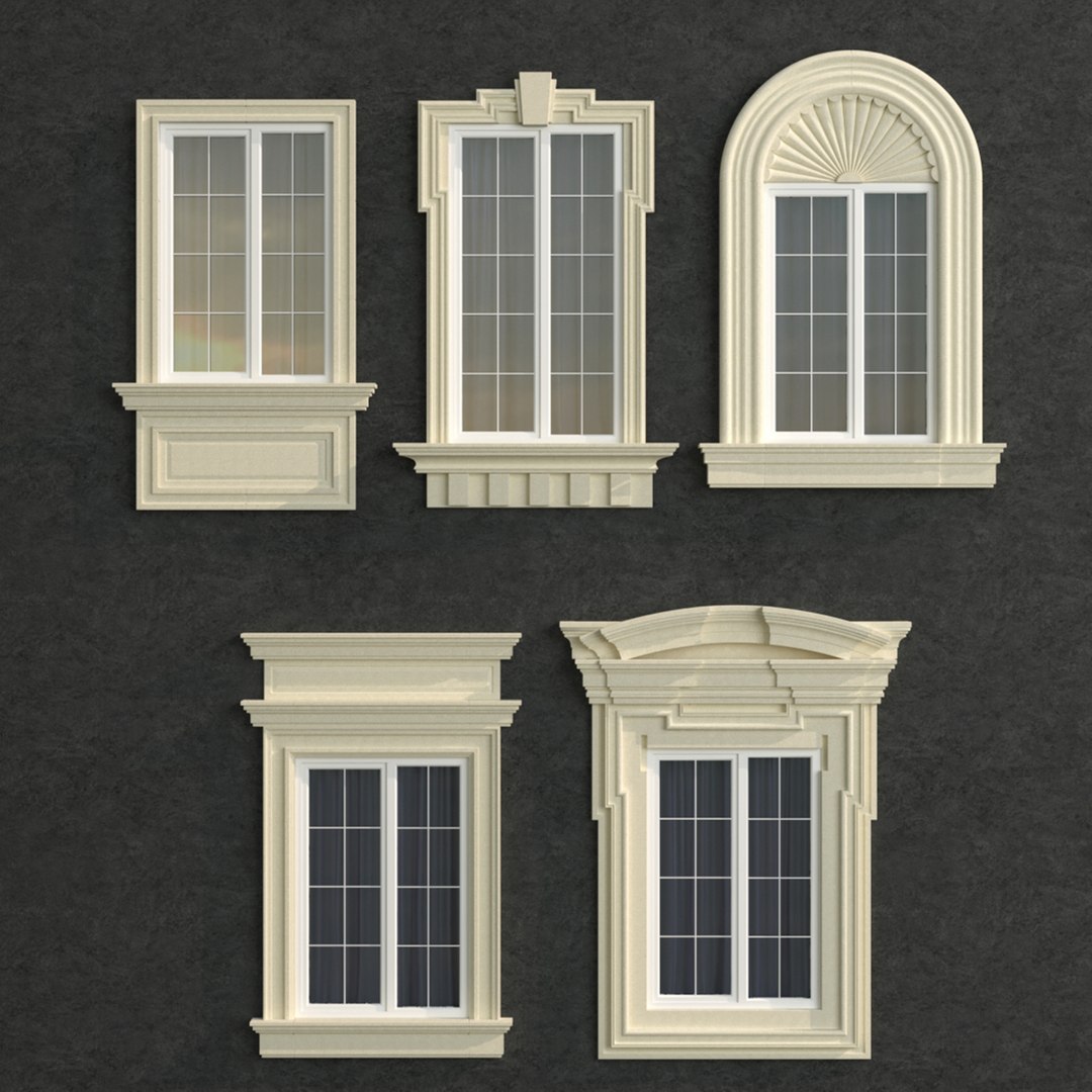 Windows In The Style Of Modern Classics 5 3d Model 3D Model ...