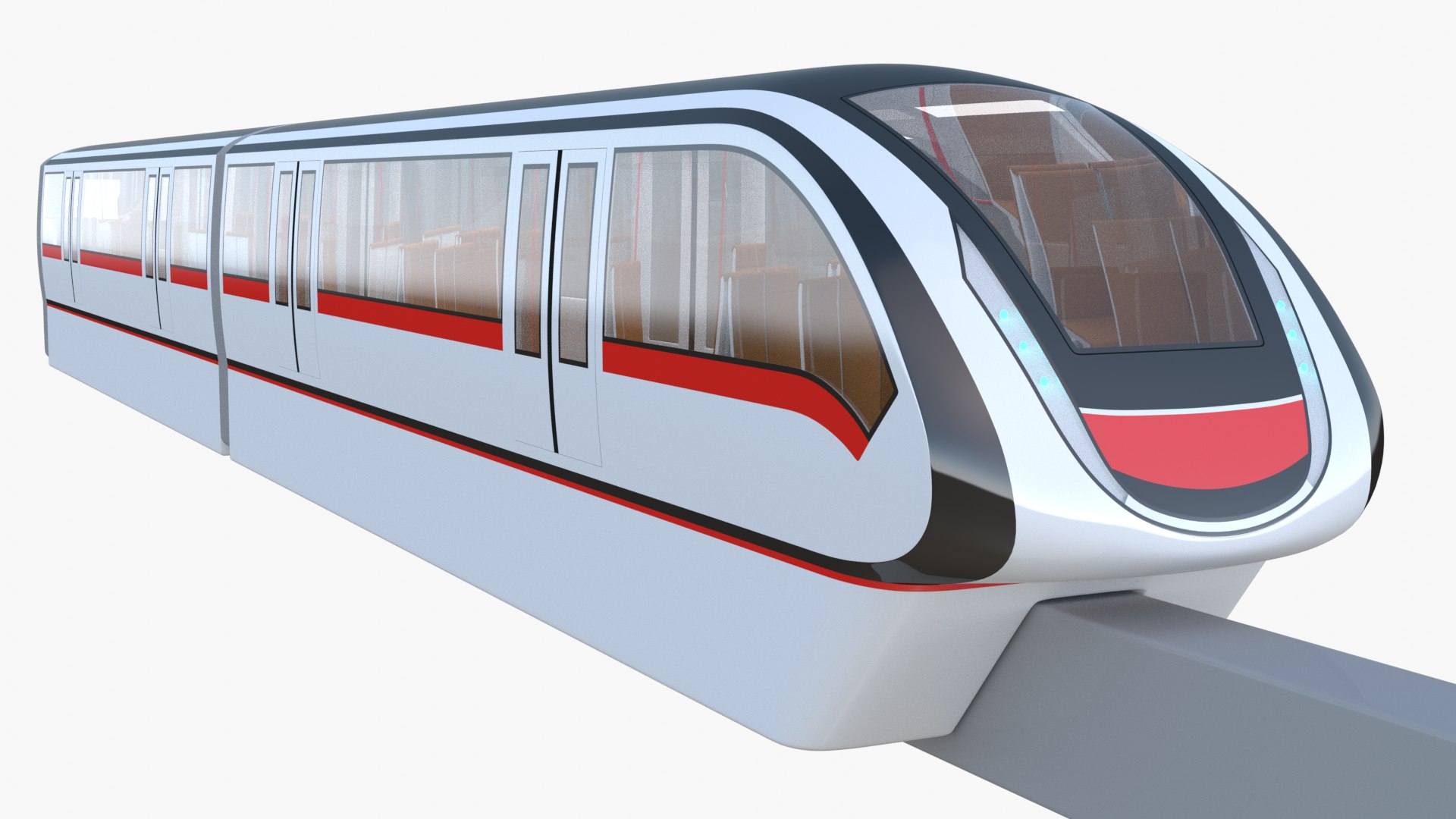 3D Monorail Trains Concepts Model - TurboSquid 1885690