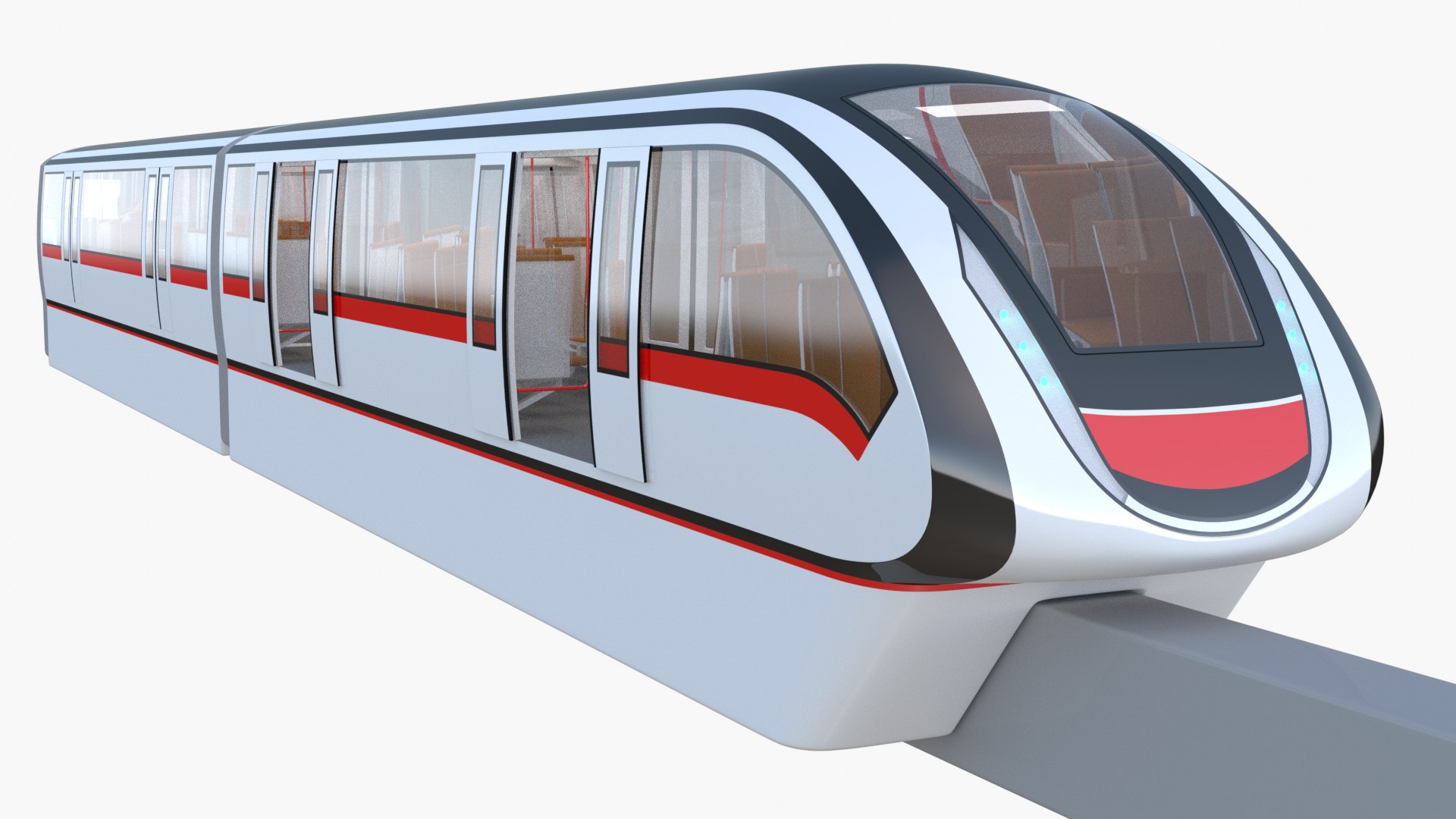 3D Monorail Trains Concepts Model - TurboSquid 1885690