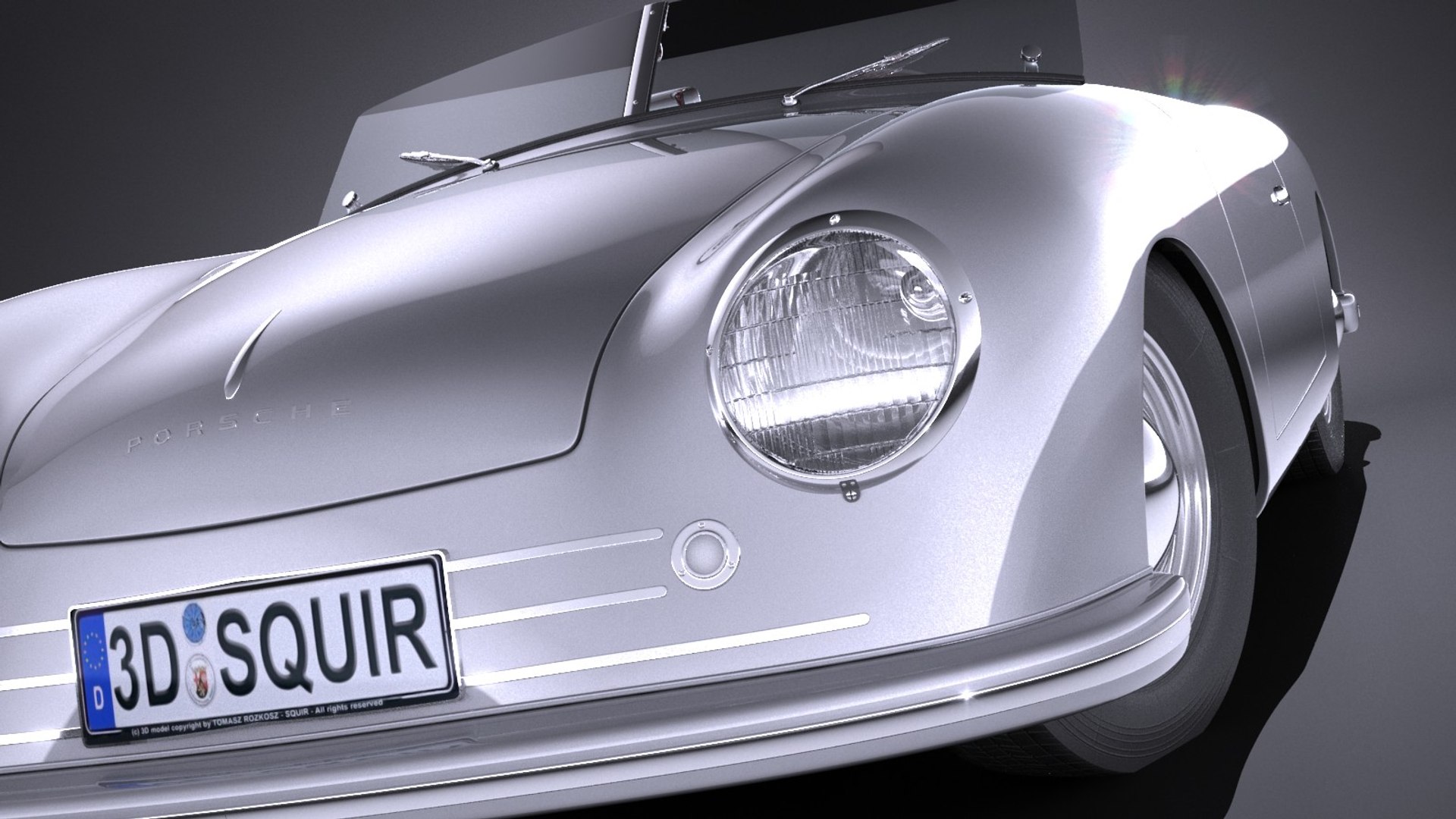 3d 3ds Porsche 356 Number