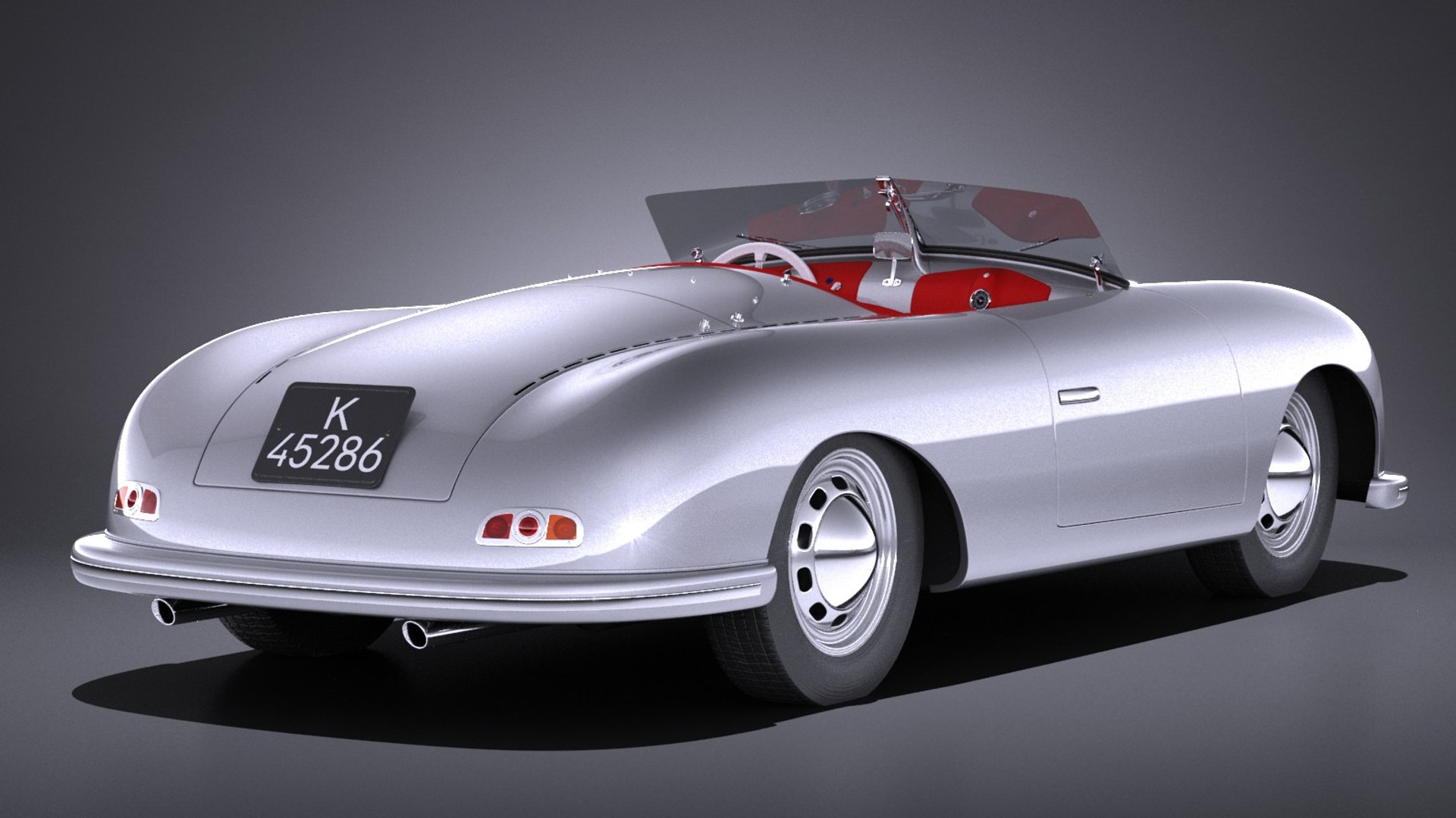 3d 3ds Porsche 356 Number