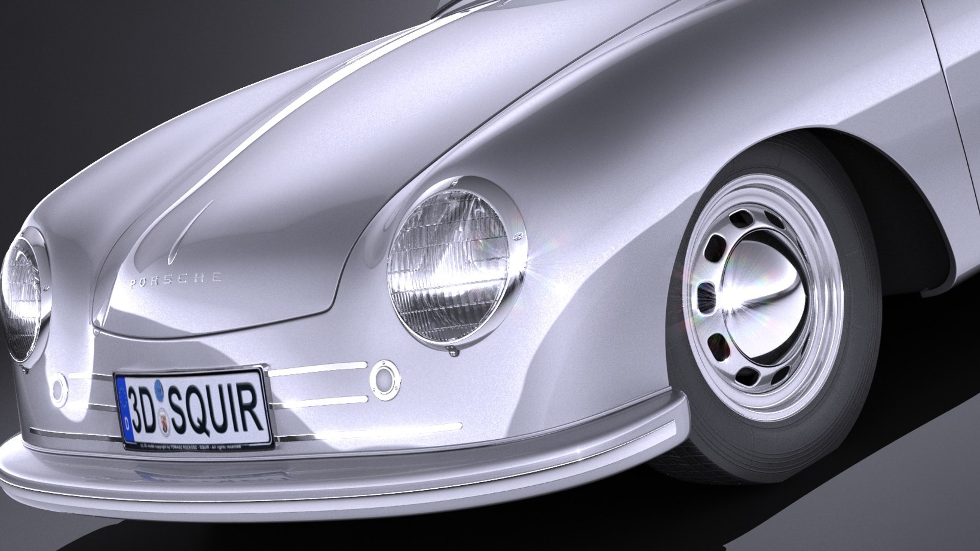3d 3ds Porsche 356 Number