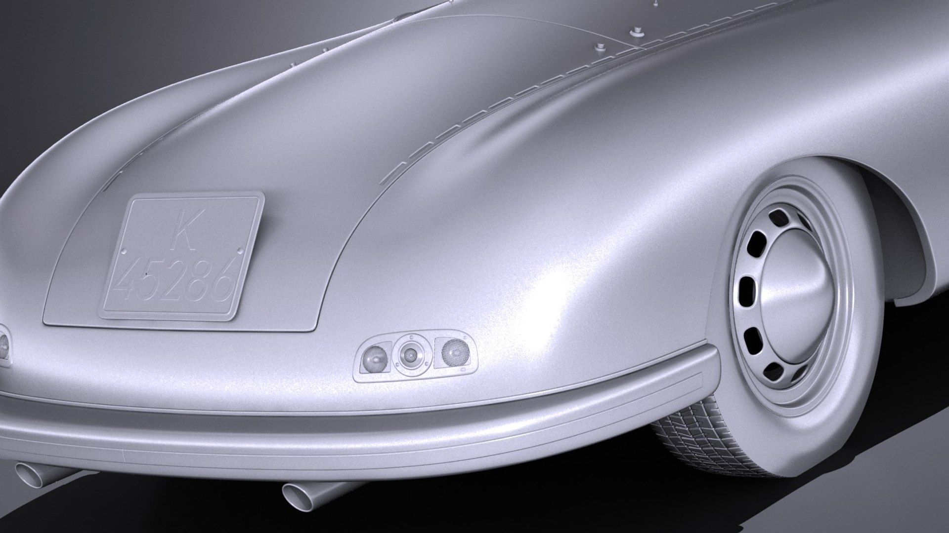 3d 3ds porsche 356 number