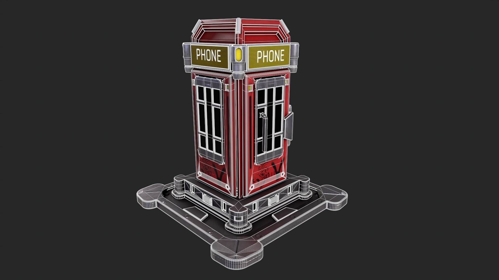 Phone Booth 3D Model - TurboSquid 1791715