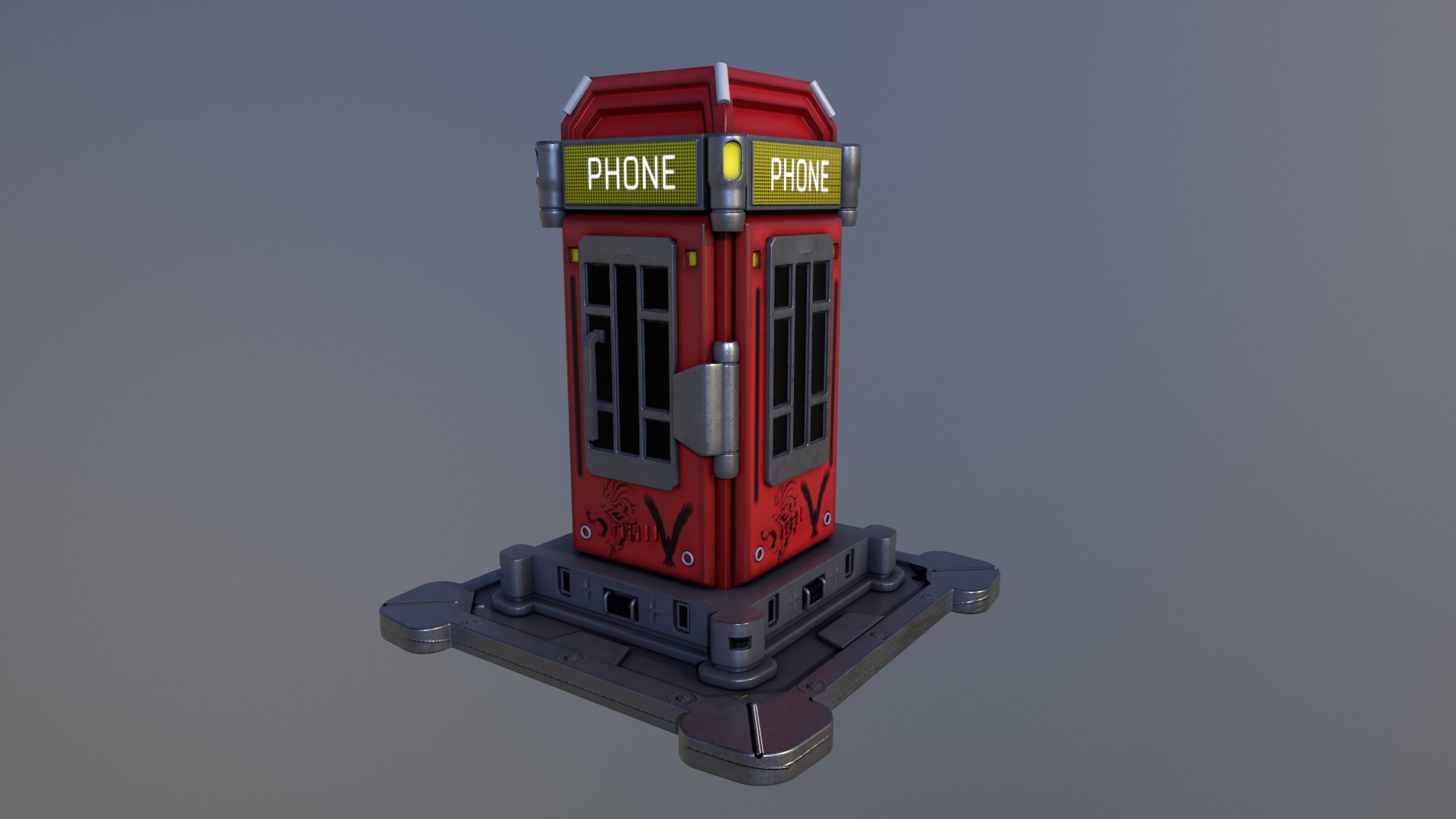 Phone Booth 3D Model - TurboSquid 1791715