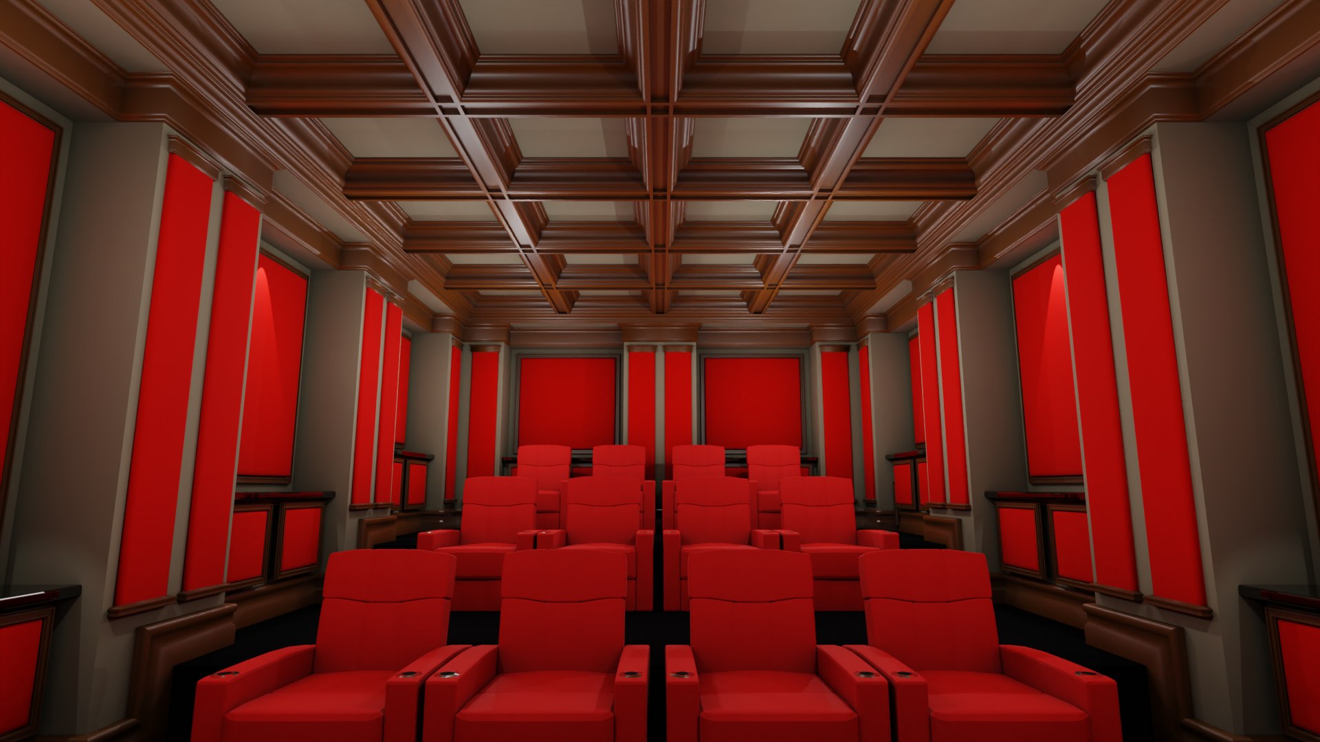 Traditional Home Theater 3D - TurboSquid 2060086