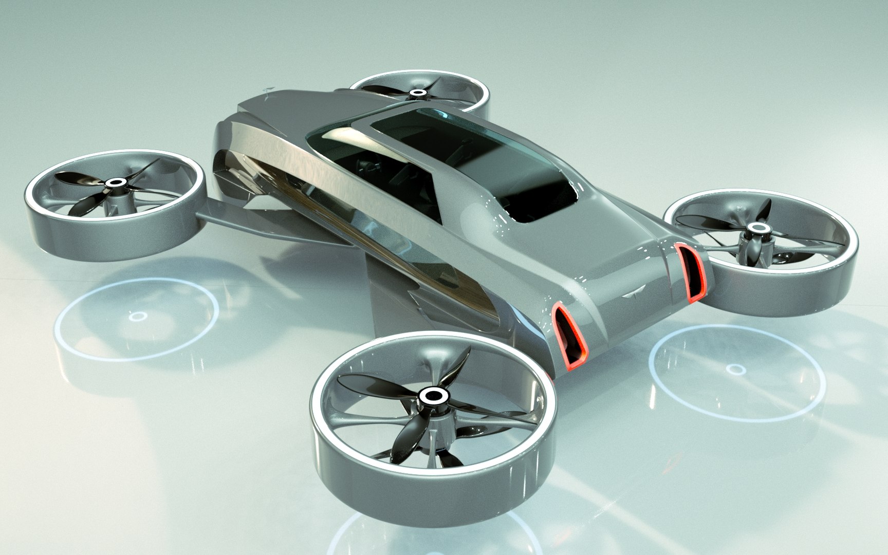 3D Model Car Copter - TurboSquid 1331230