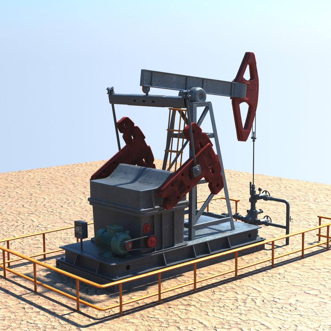 3d Oil Pump Jack Model