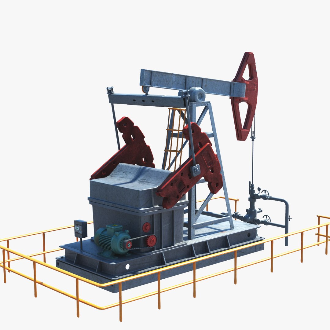 3d Oil Pump Jack Model