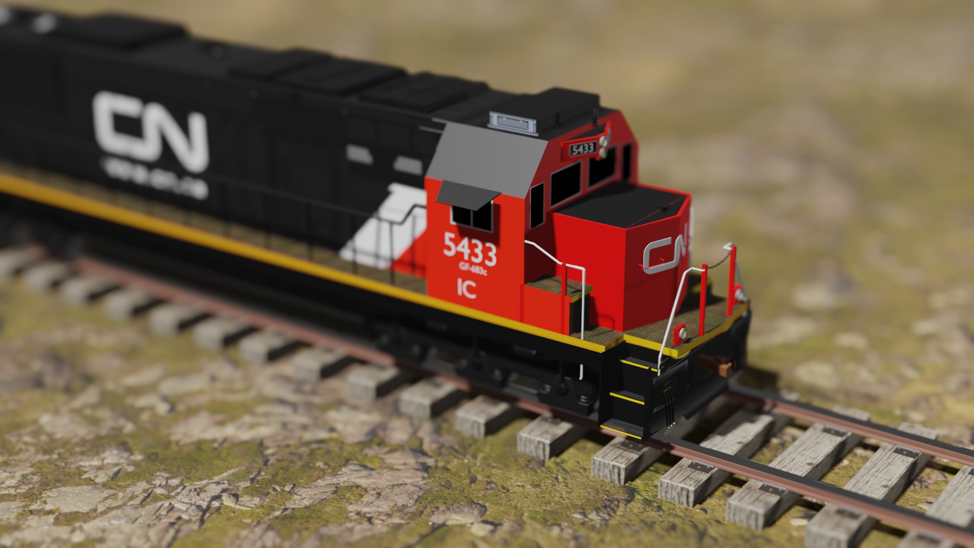 3D Locomotive Train Engine CN SD60 Model - TurboSquid 2168651
