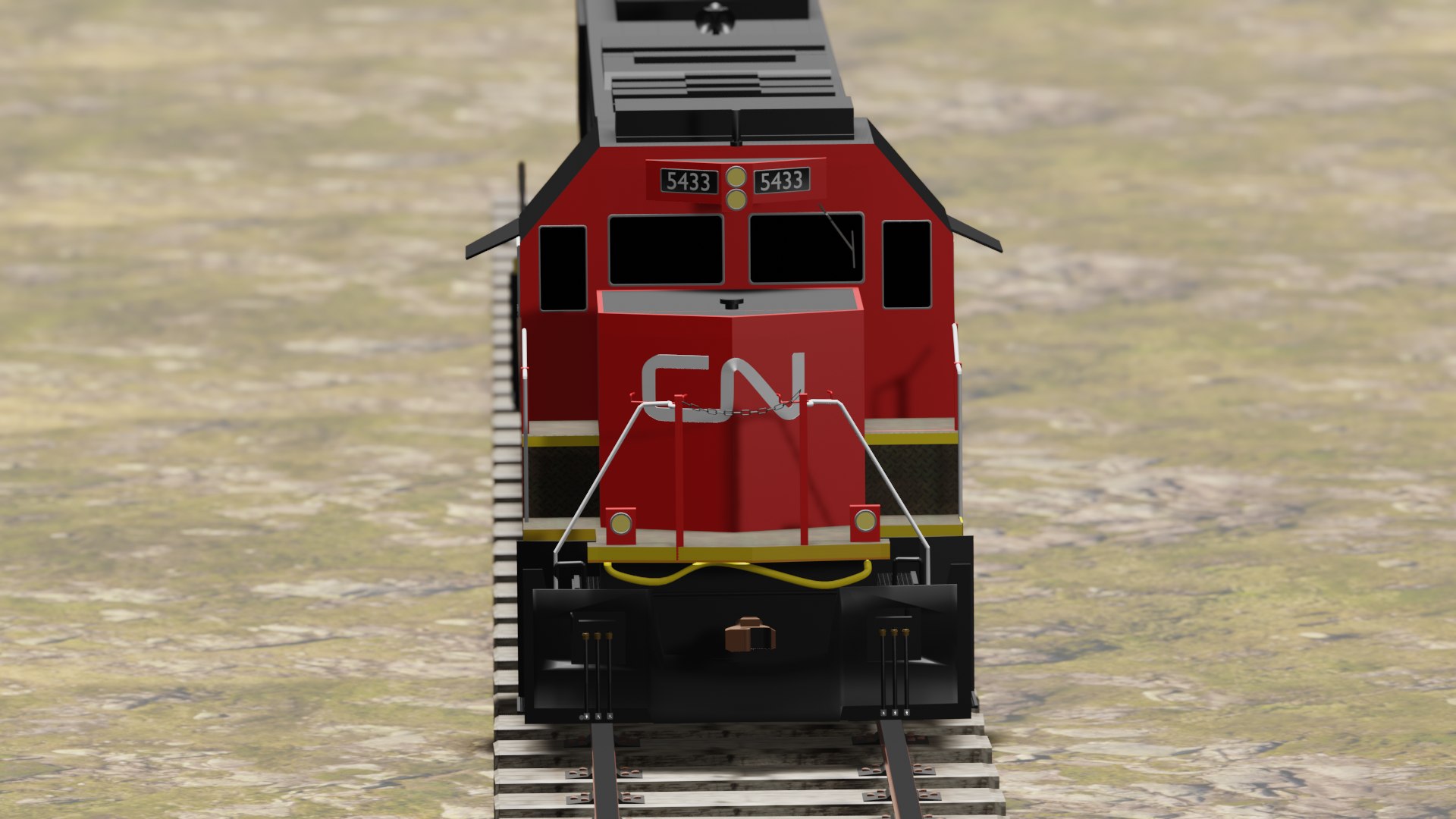 3D Locomotive Train Engine CN SD60 Model - TurboSquid 2168651