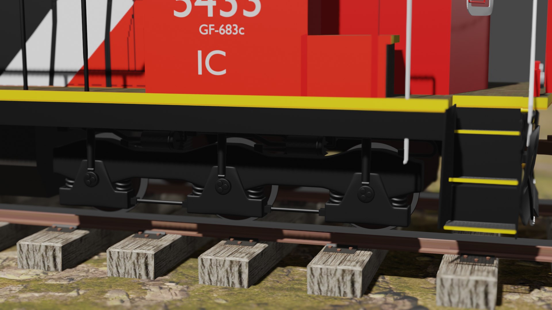 3D Locomotive Train Engine CN SD60 Model - TurboSquid 2168651