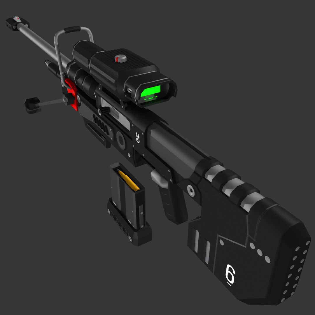 3d Model Halo 3 Sniper Rifle