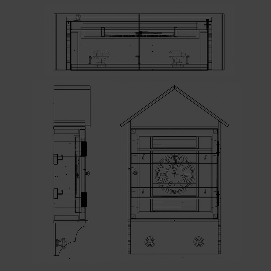 Vintage Clock Lock 3D Model - TurboSquid 1592055