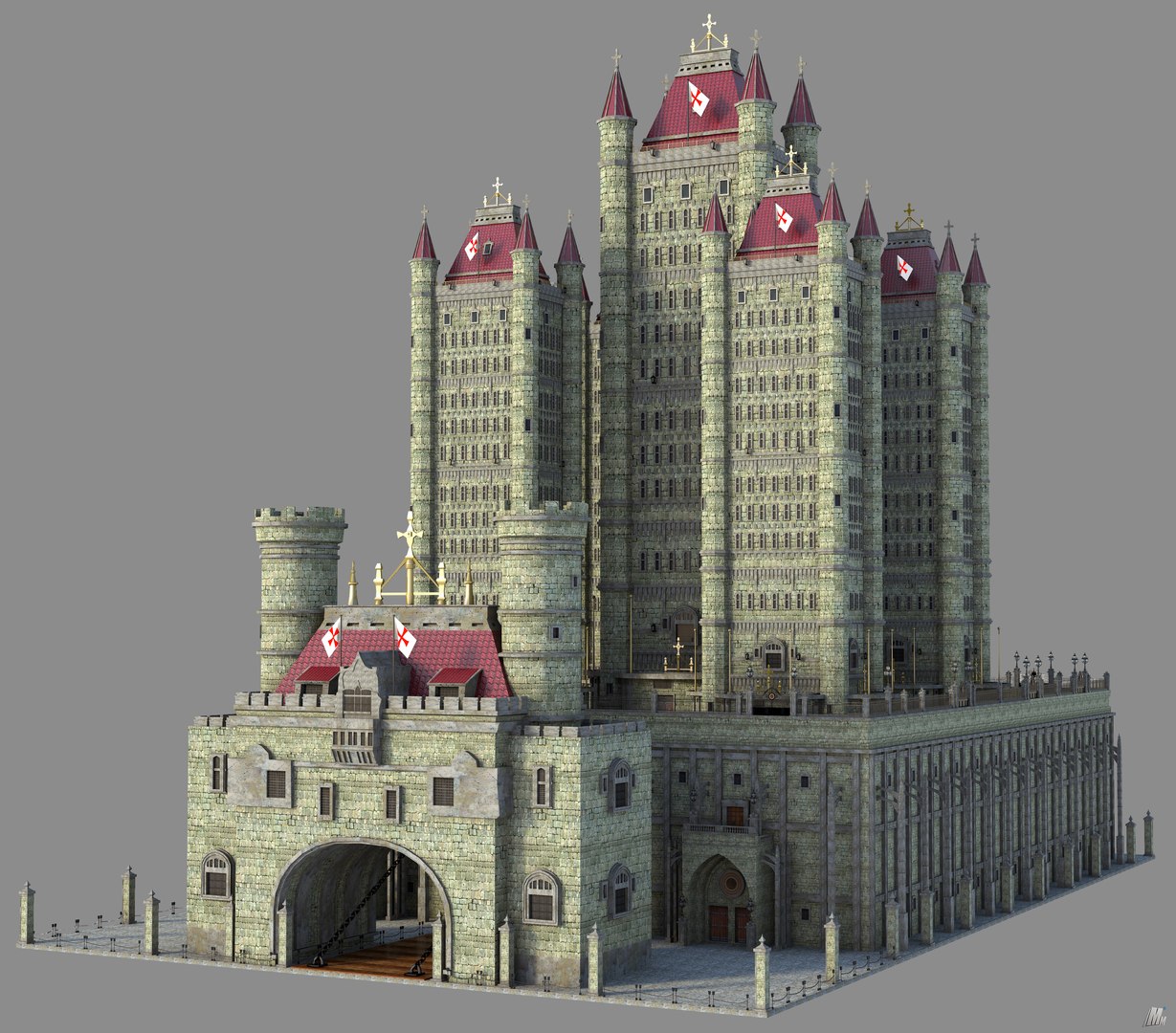 Castle Fantasy Tower 3D Model - TurboSquid 1285852