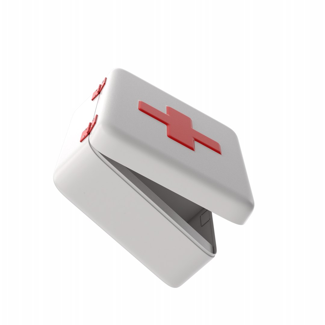 Wall Mount First Aid Box Model - TurboSquid 2179847