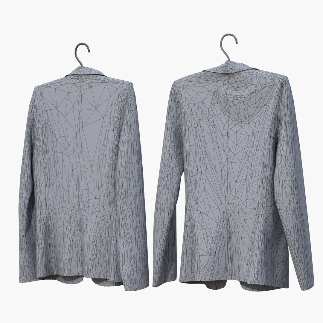 Realistic Jacket Hanger 3ds