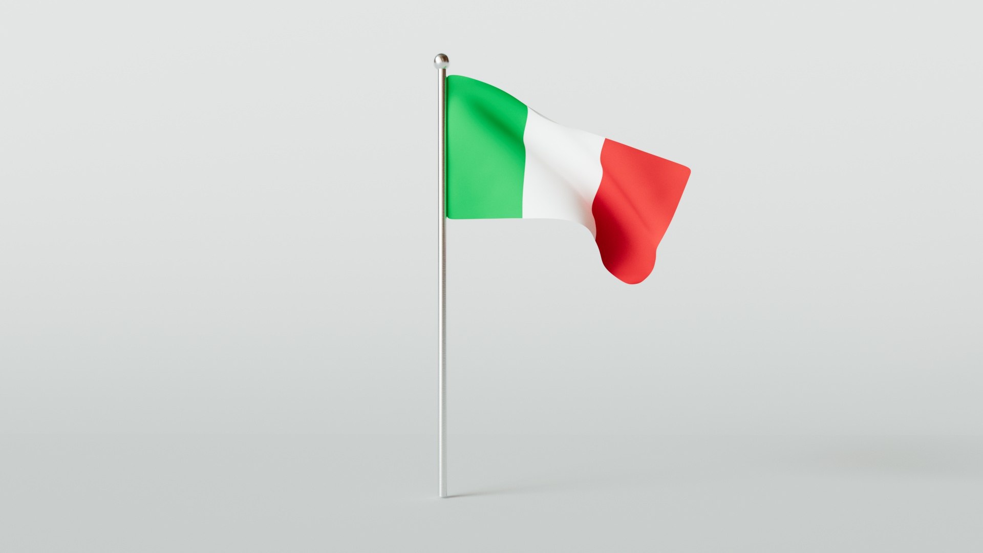 3D Italy - Italia Flag Animated With Texture Model - TurboSquid 1840129