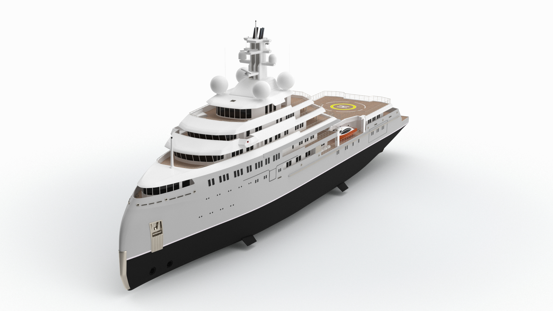Shackleton Superyacht 3D Model - TurboSquid 2342477