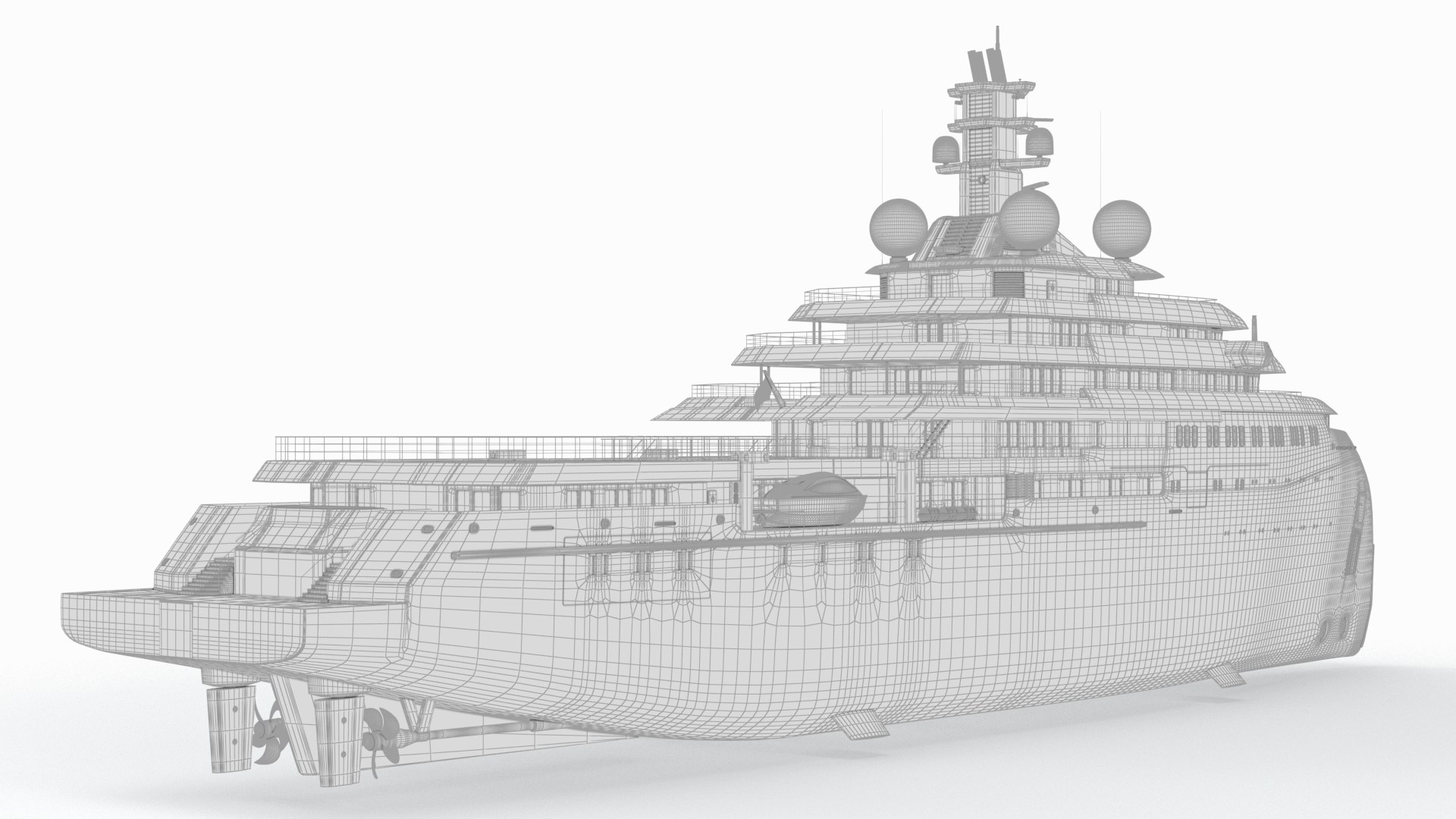 Shackleton Superyacht 3D Model - TurboSquid 2342477