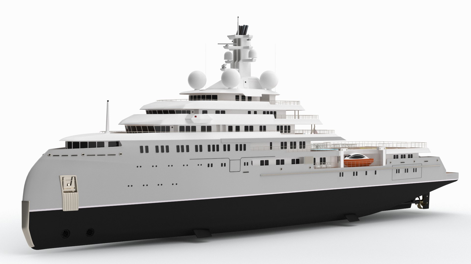 Shackleton Superyacht 3D Model - TurboSquid 2342477
