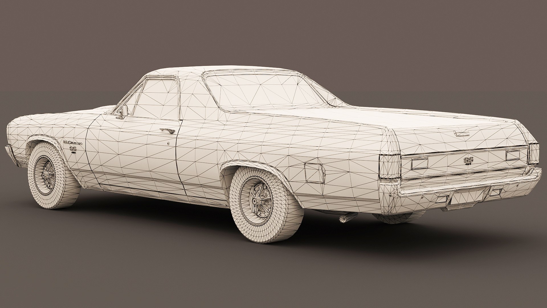 3D Chevrolet El Camino Ss 454 1970 - TurboSquid 1976099
