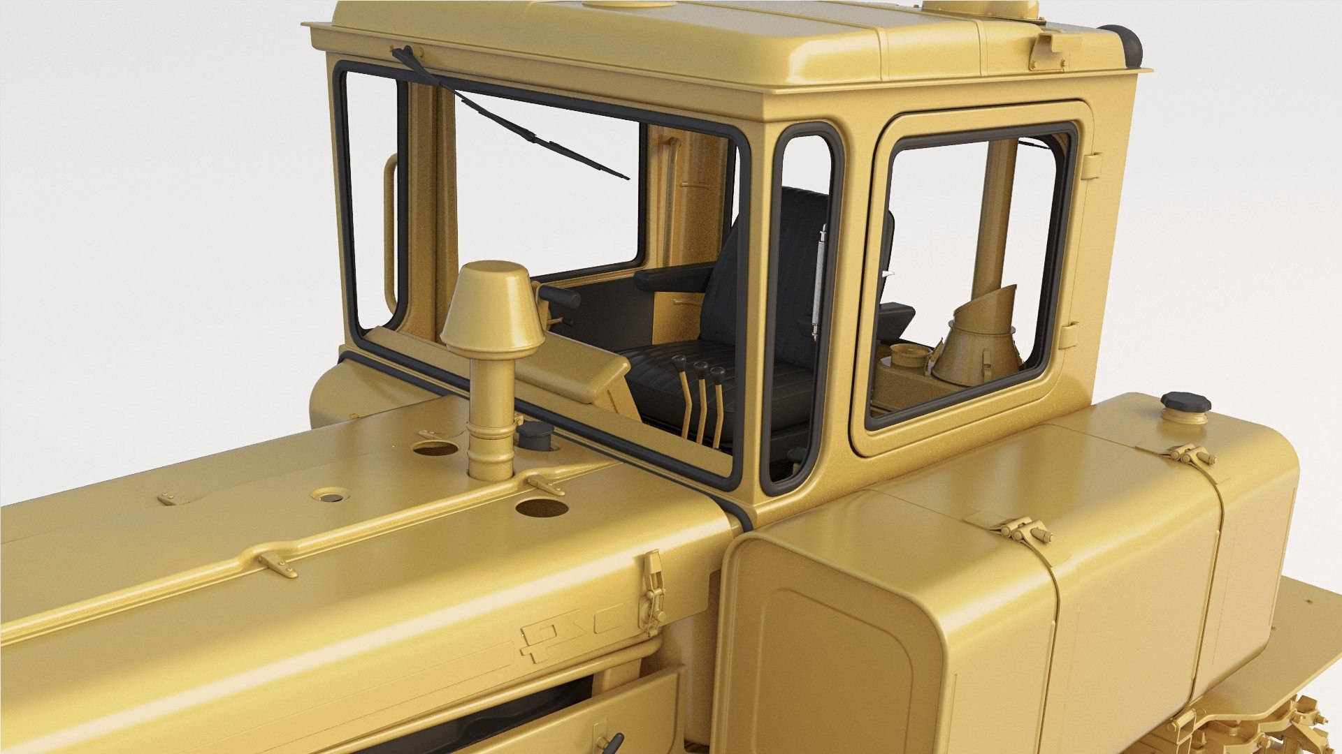 Bulldozer Dt-75b 75 3D Model - TurboSquid 1529250