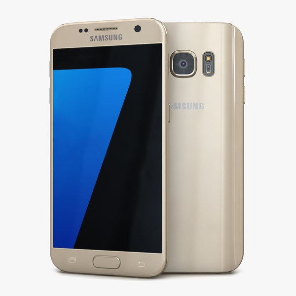 3d model samsung galaxy s7 gold
