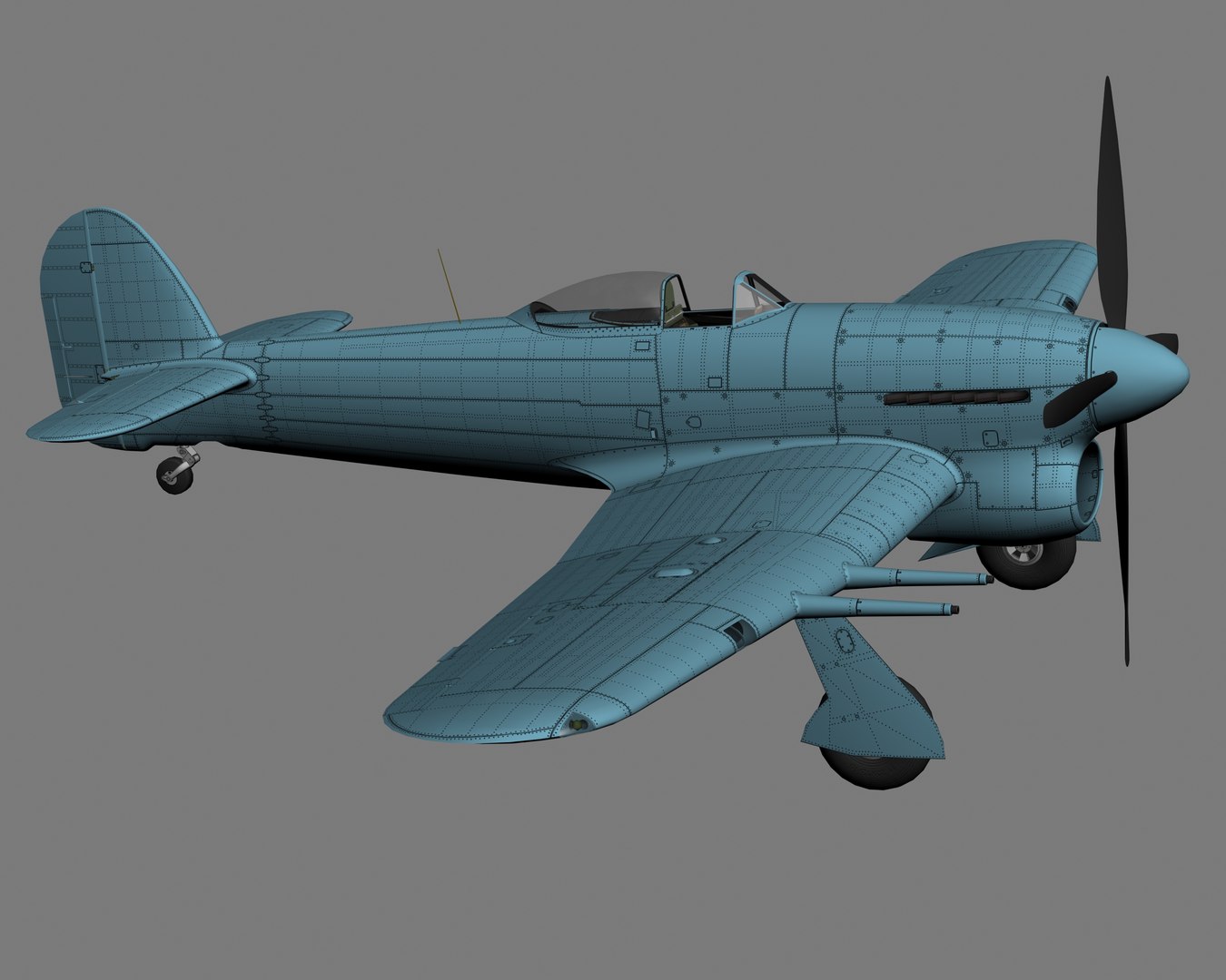 3d Hawker Typhoon Mk Ib Model
