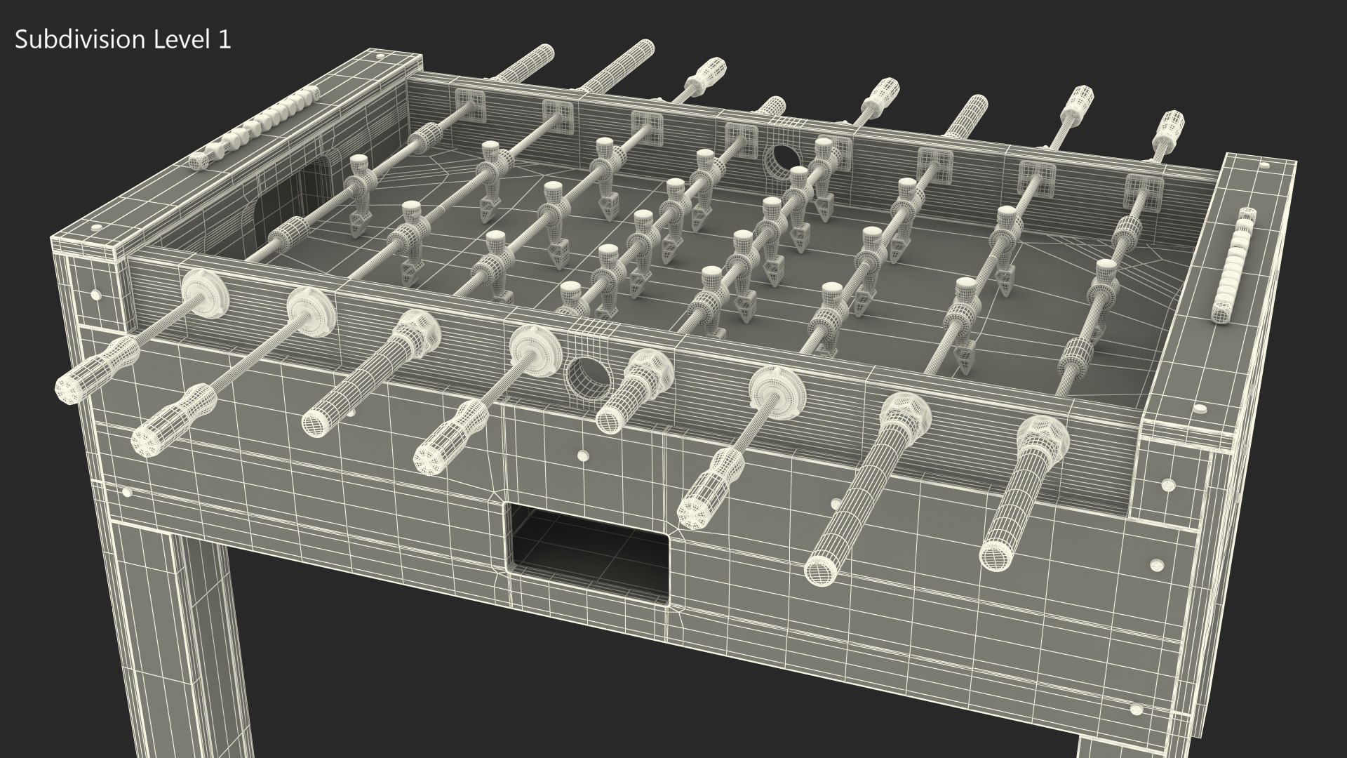 3D warrior table soccer pro - TurboSquid 1474184