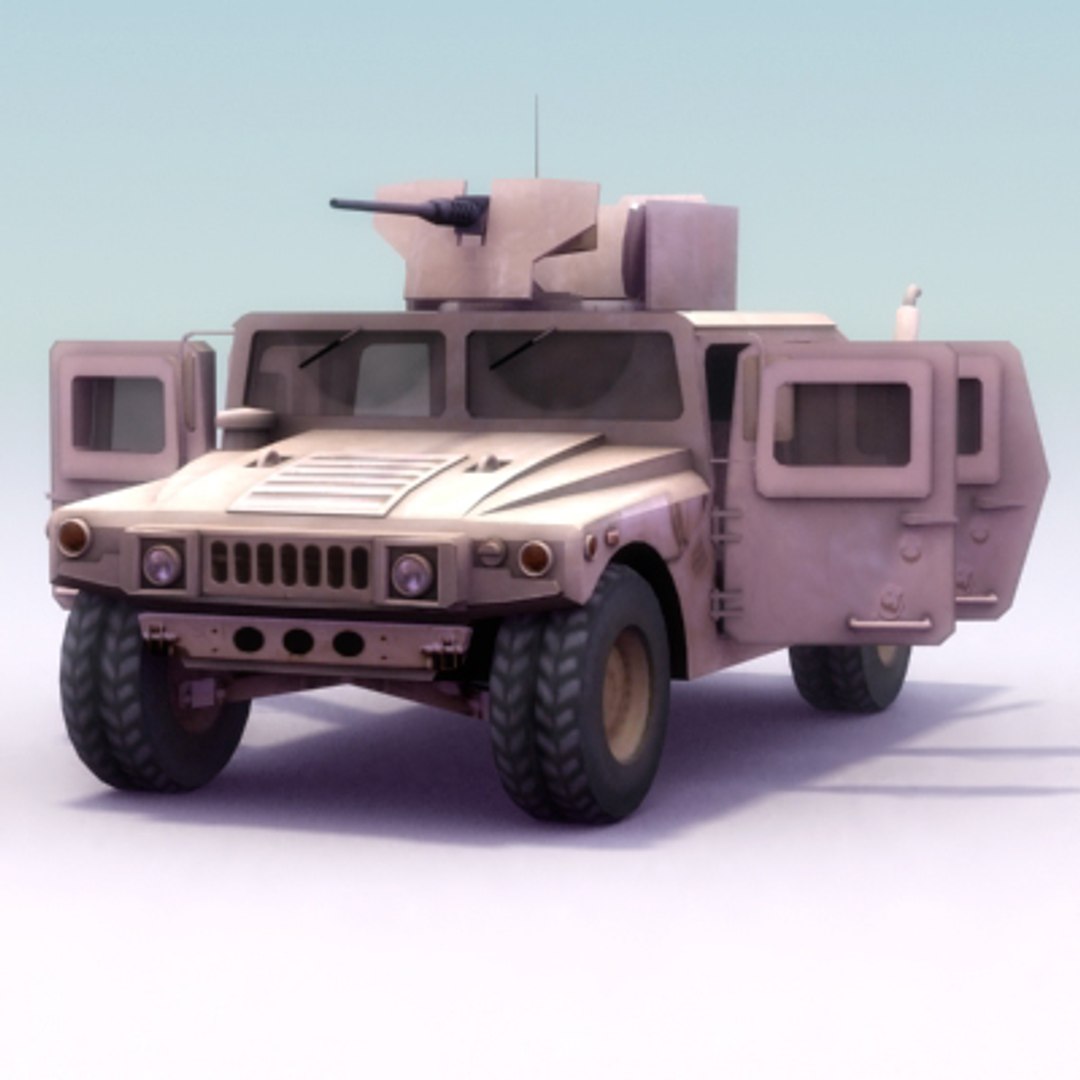 3d Model M1114 Hmmwv M1025