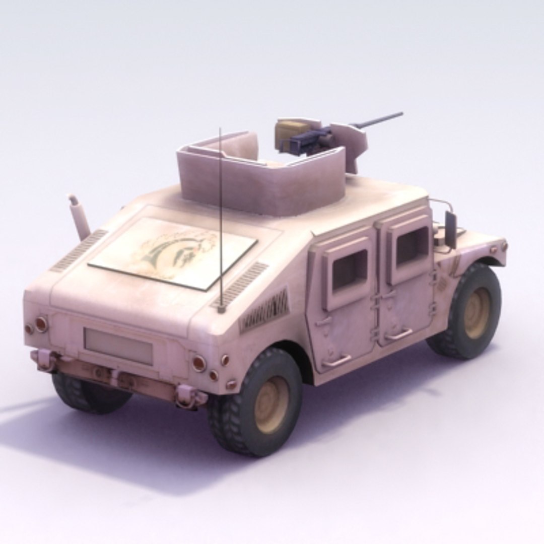 3d Model M1114 Hmmwv M1025