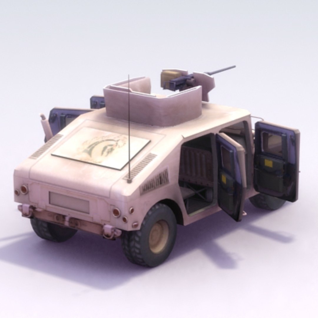 3d Model M1114 Hmmwv M1025