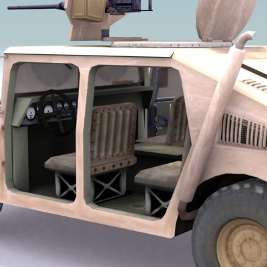 3d Model M1114 Hmmwv M1025