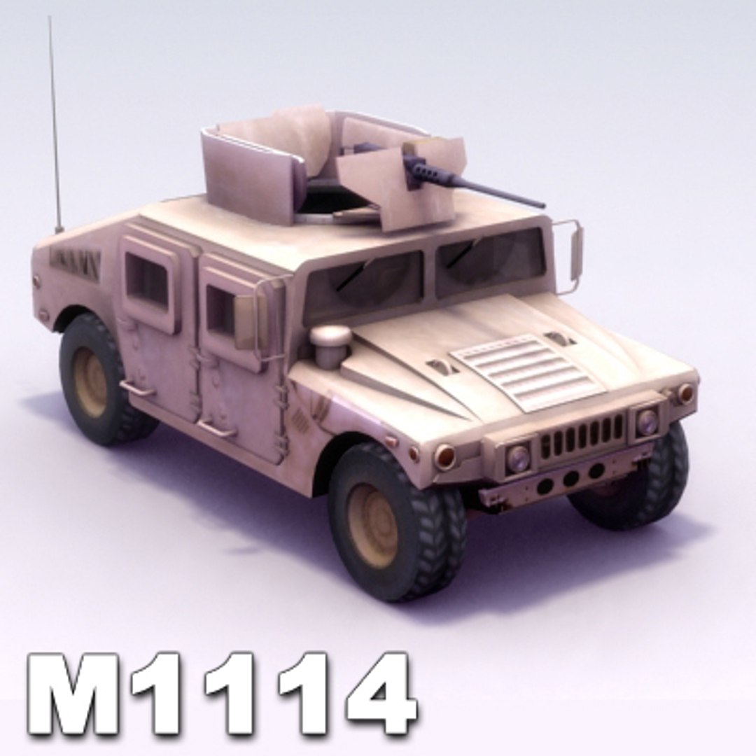 3d Model M1114 Hmmwv M1025