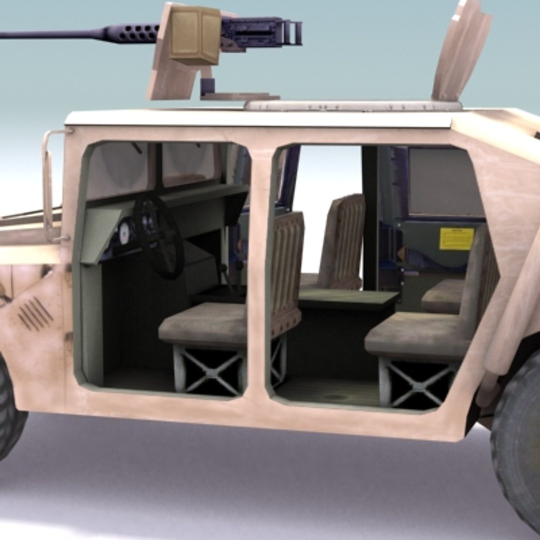 3d Model M1114 Hmmwv M1025