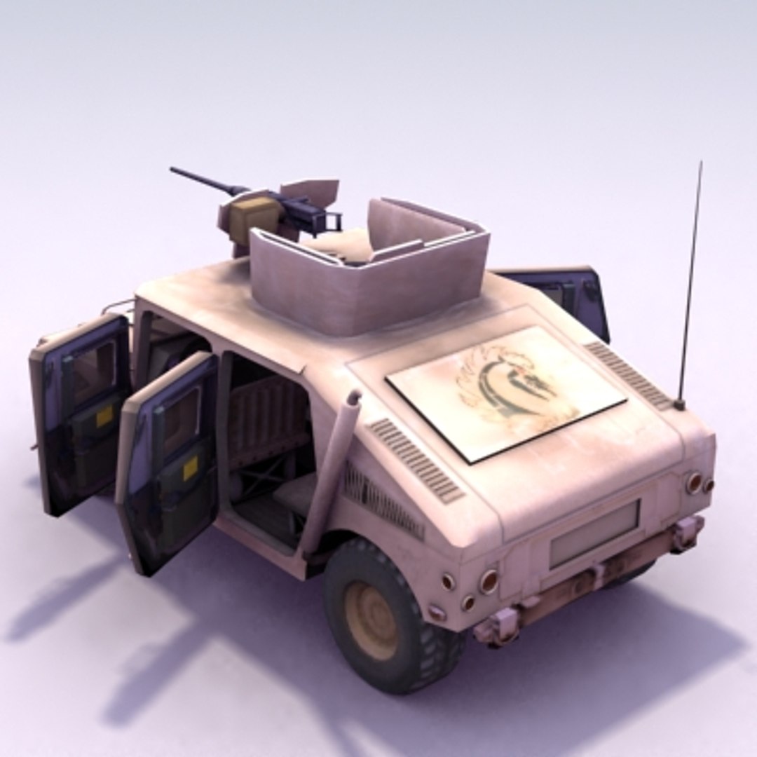 3d Model M1114 Hmmwv M1025