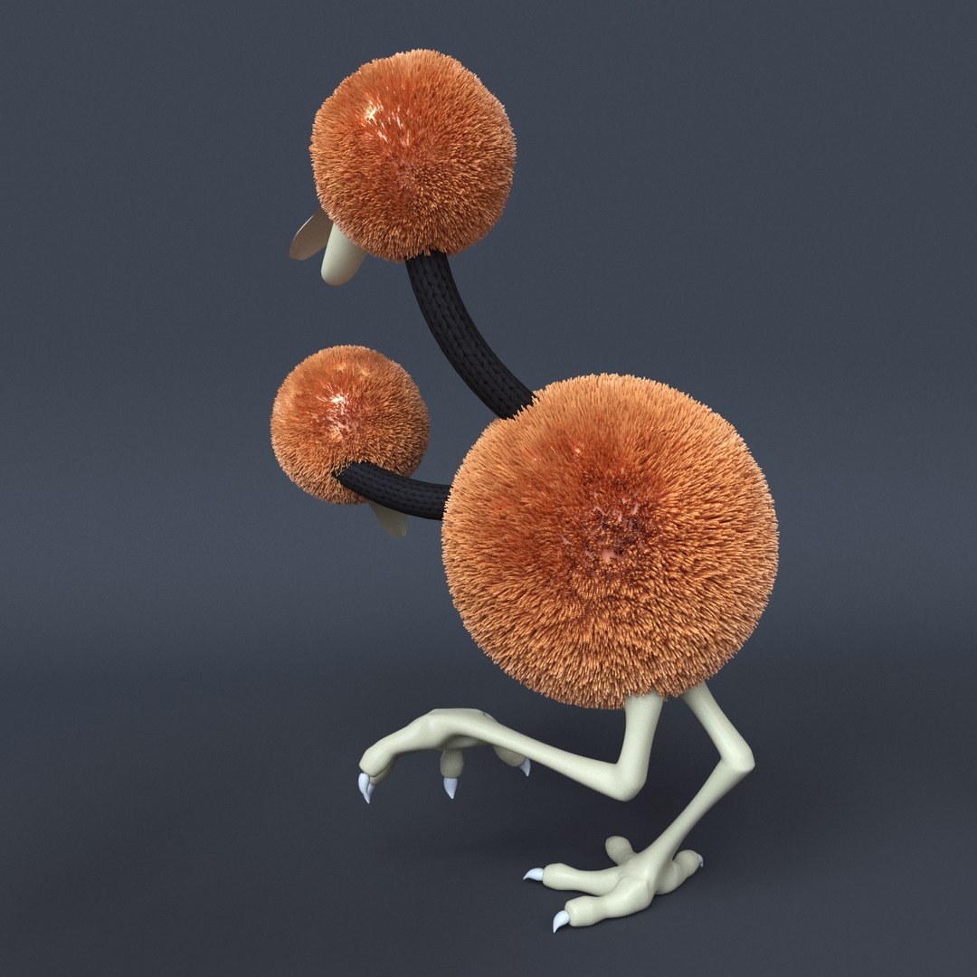 3d Model Toy Pokemon Doduo