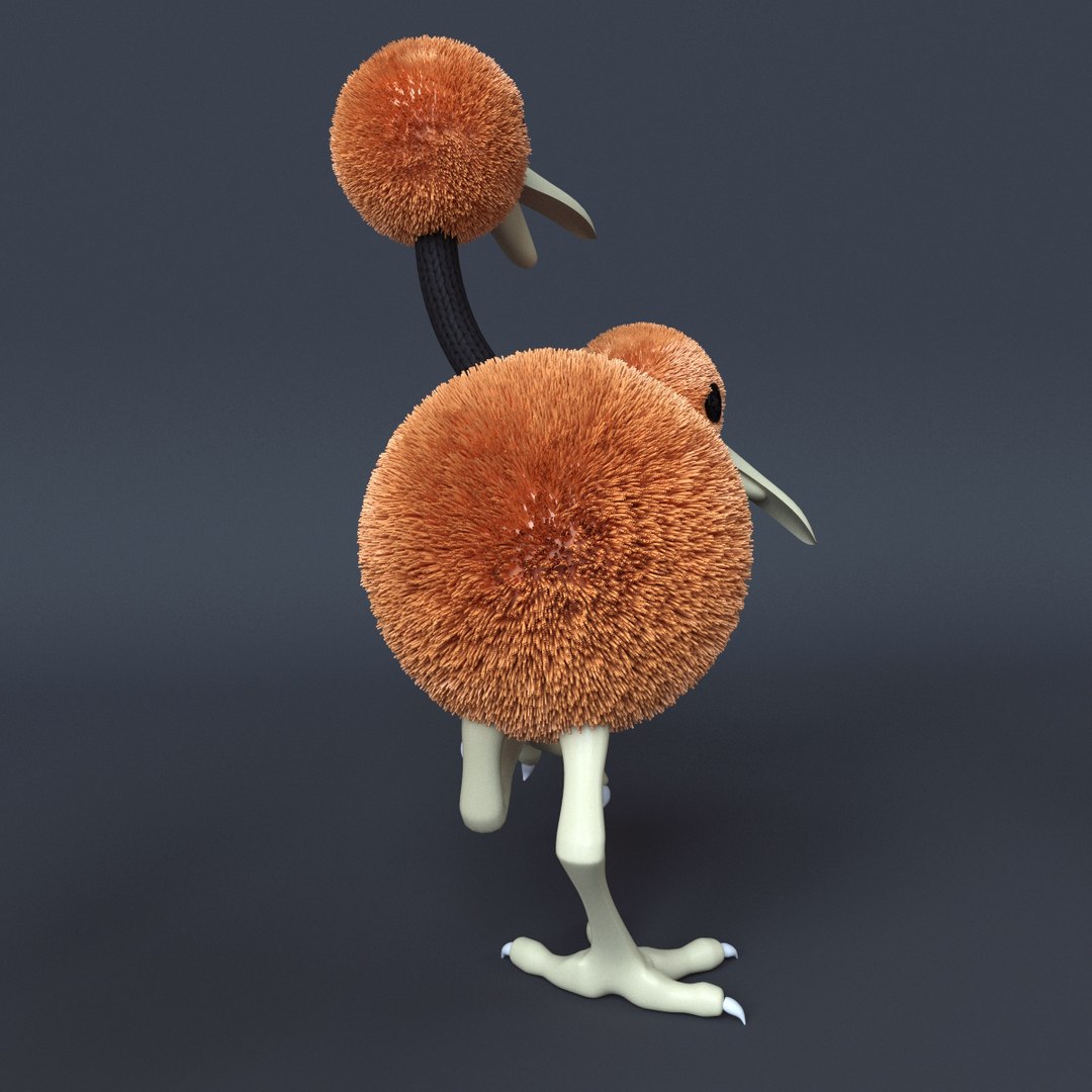 3d Model Toy Pokemon Doduo