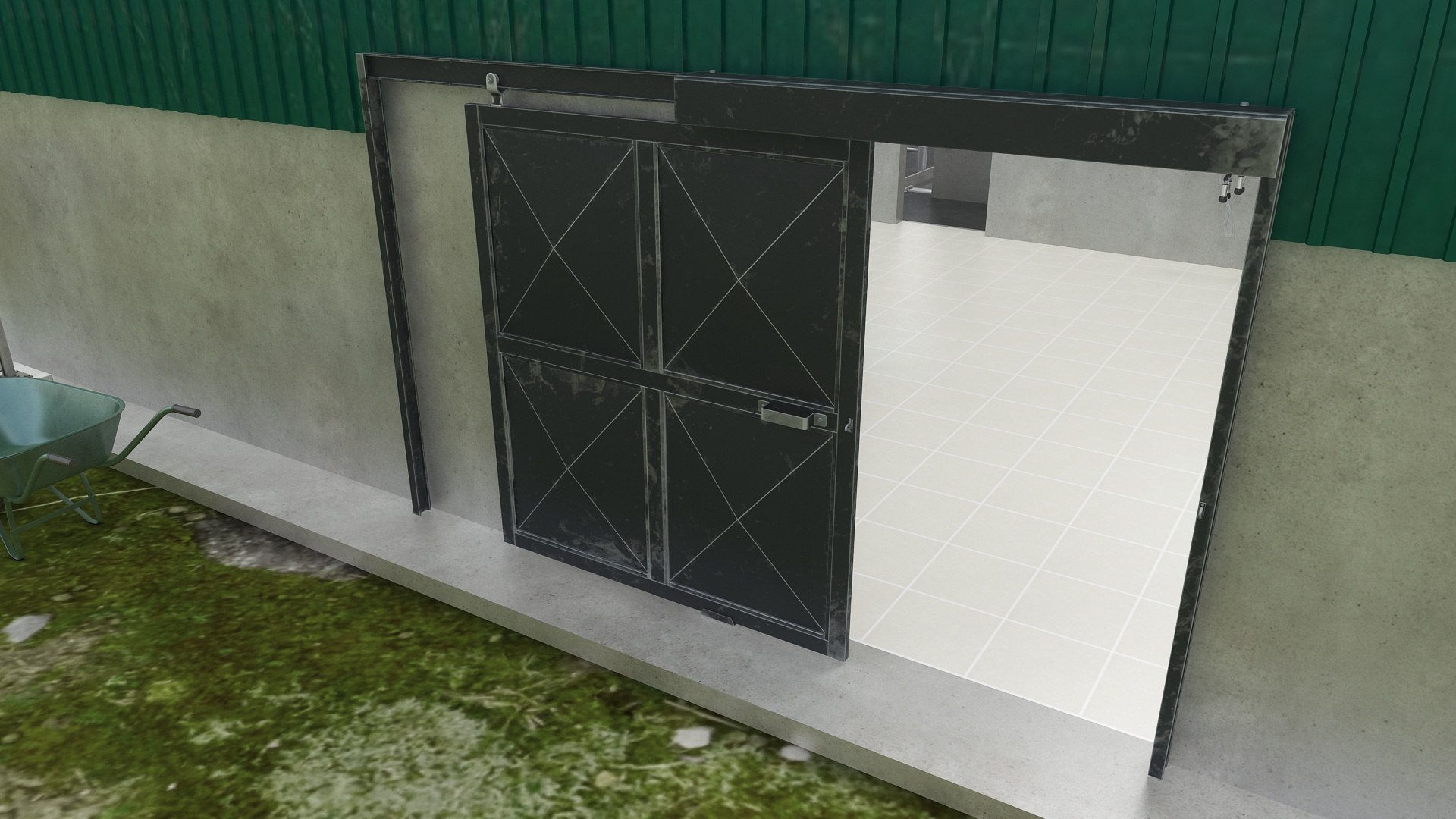 3D model Realistic Parallel Milking Parlor - TurboSquid 2109782
