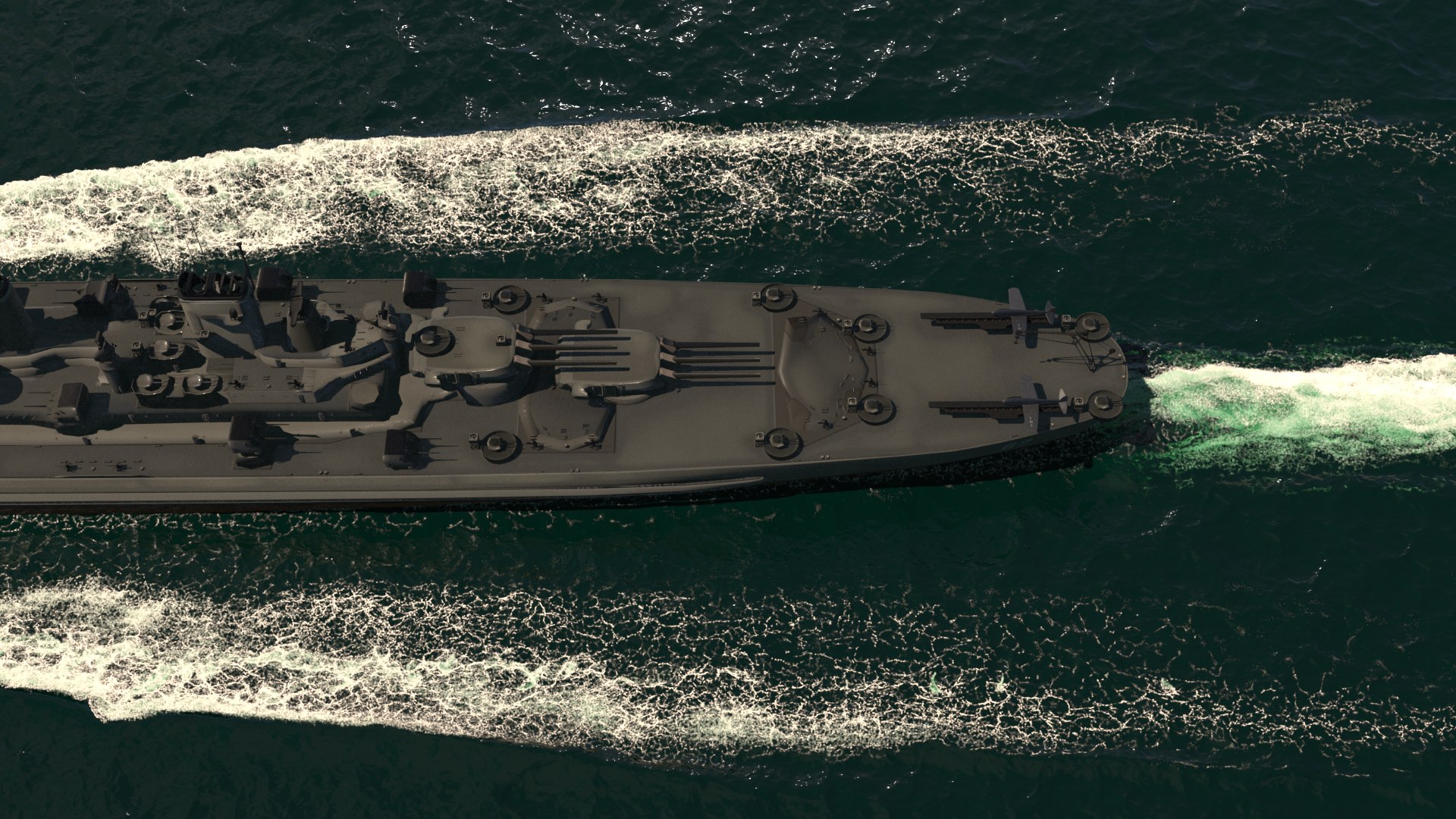 3D battle ship dynamic simulation - TurboSquid 1479076