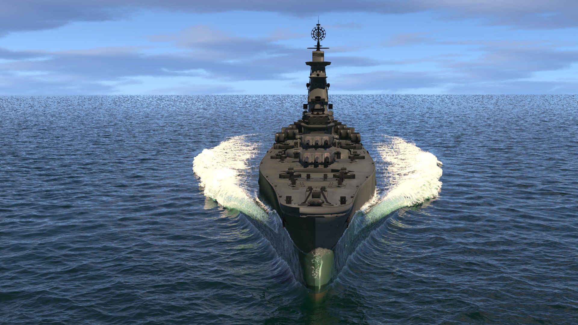 3D battle ship dynamic simulation - TurboSquid 1479076