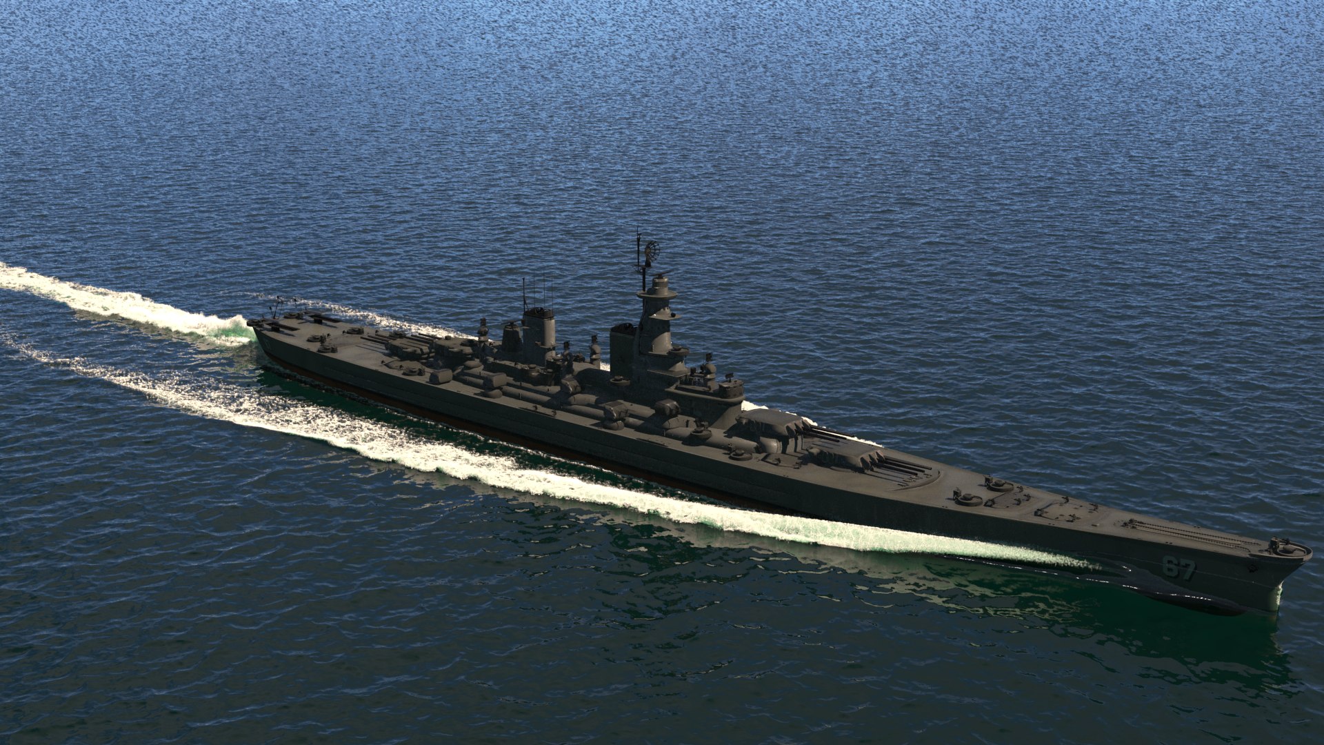 3D battle ship dynamic simulation - TurboSquid 1479076