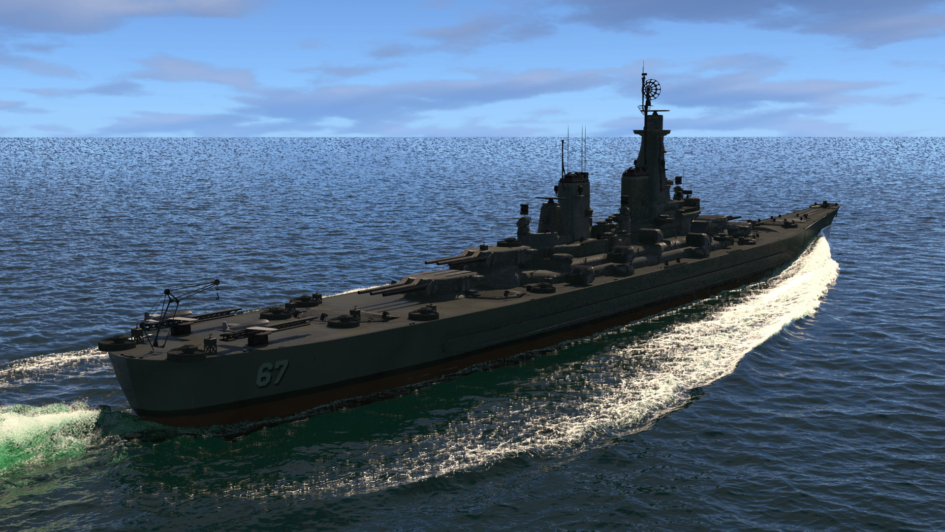 3D battle ship dynamic simulation - TurboSquid 1479076