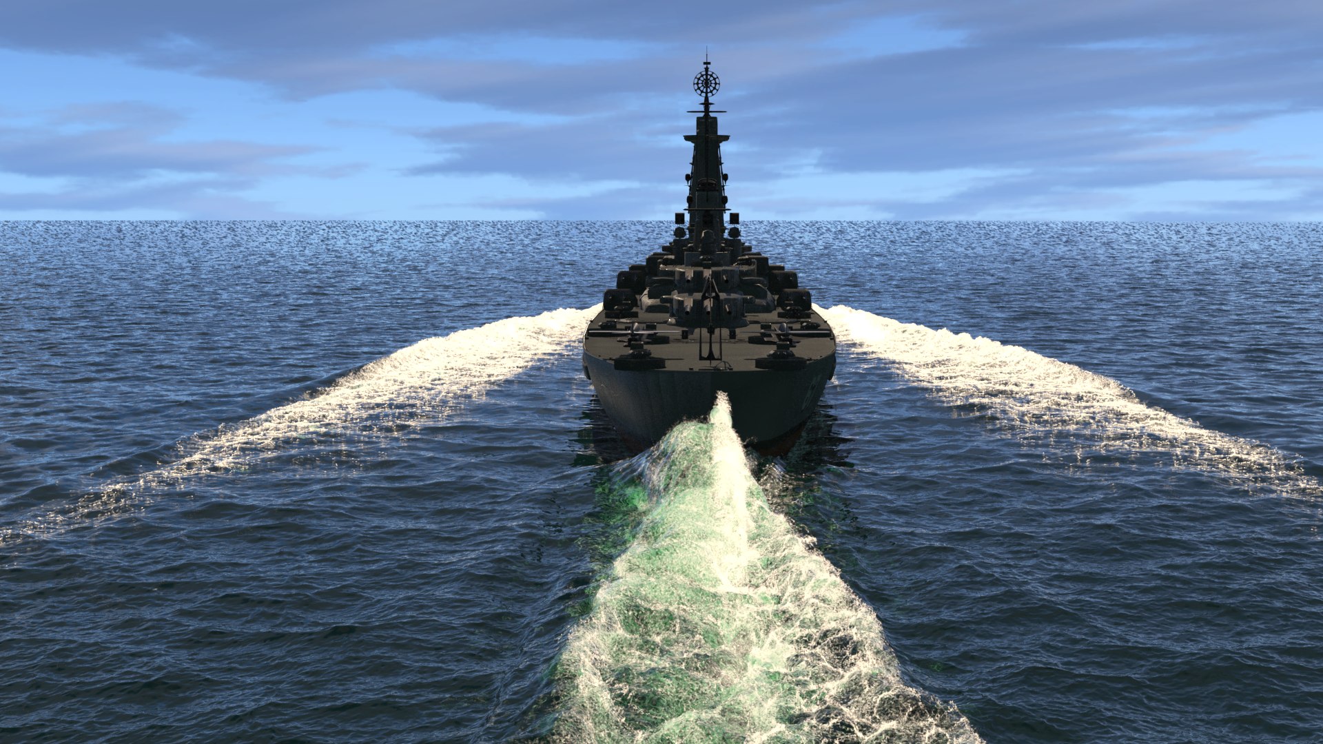 3D battle ship dynamic simulation - TurboSquid 1479076