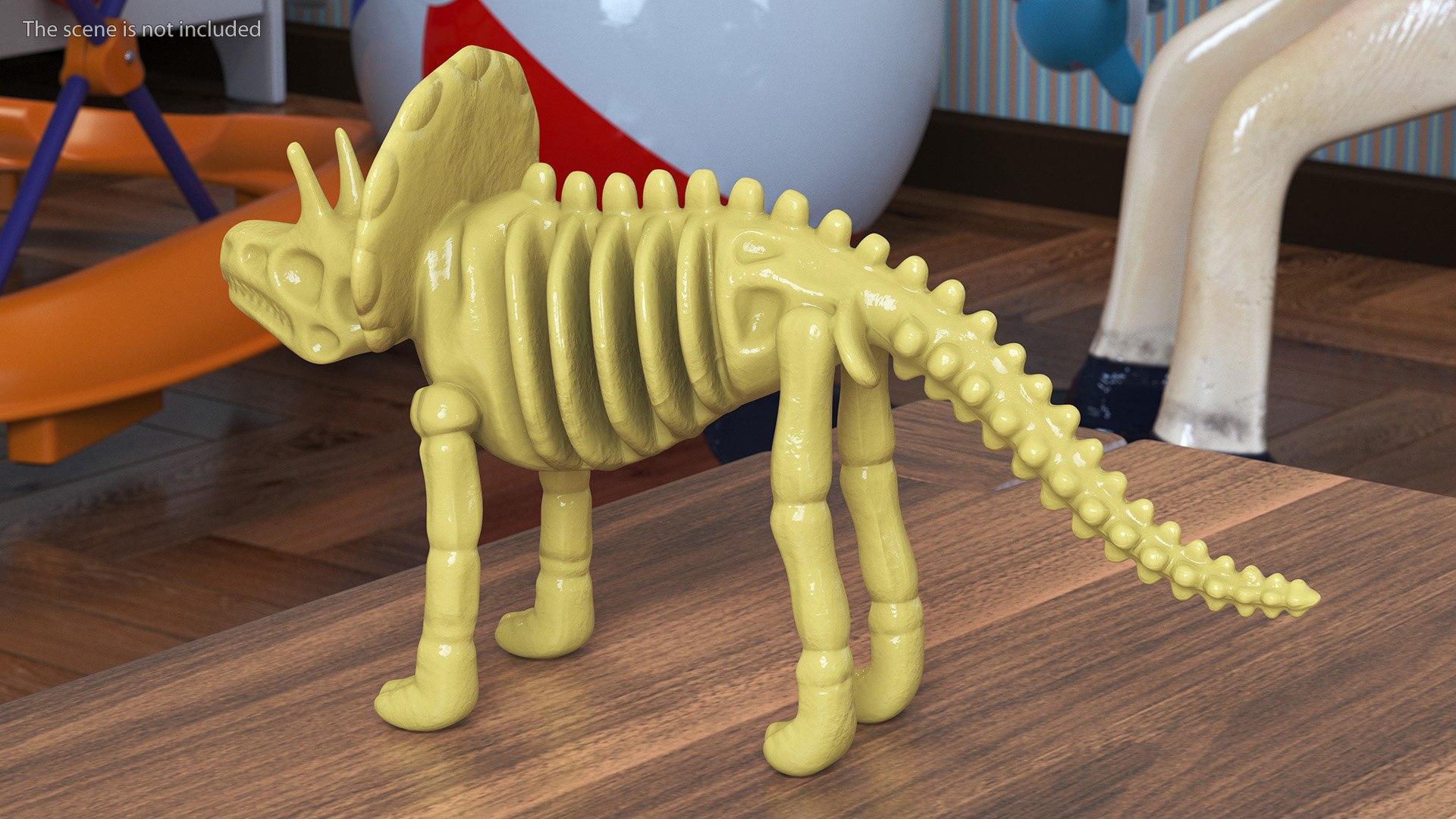 Triceratops Dinosaur Skeleton Toy 3D Model - TurboSquid 2177333