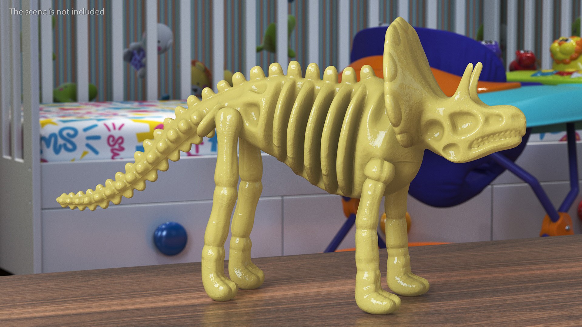 Triceratops Dinosaur Skeleton Toy 3D Model - TurboSquid 2177333