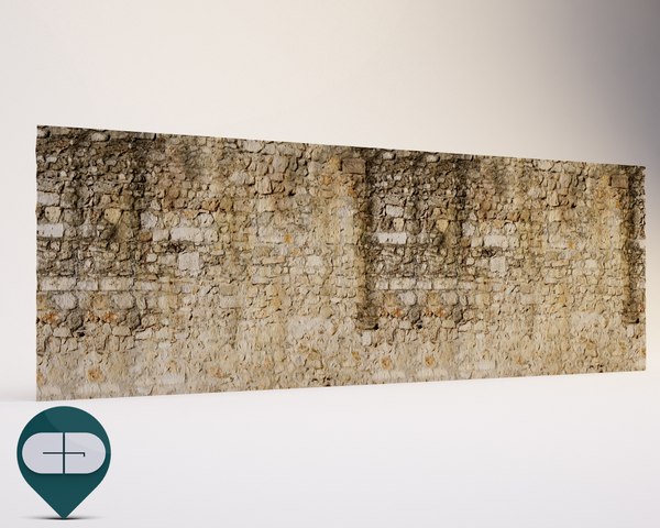 3d materials wall repeatable model